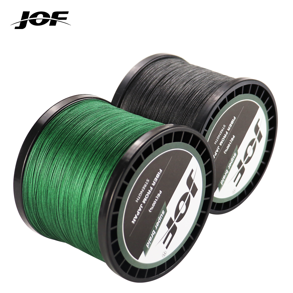 JOF Fishing Line 8 Strands Braided Multifilament 20-100LB Super Pe ...