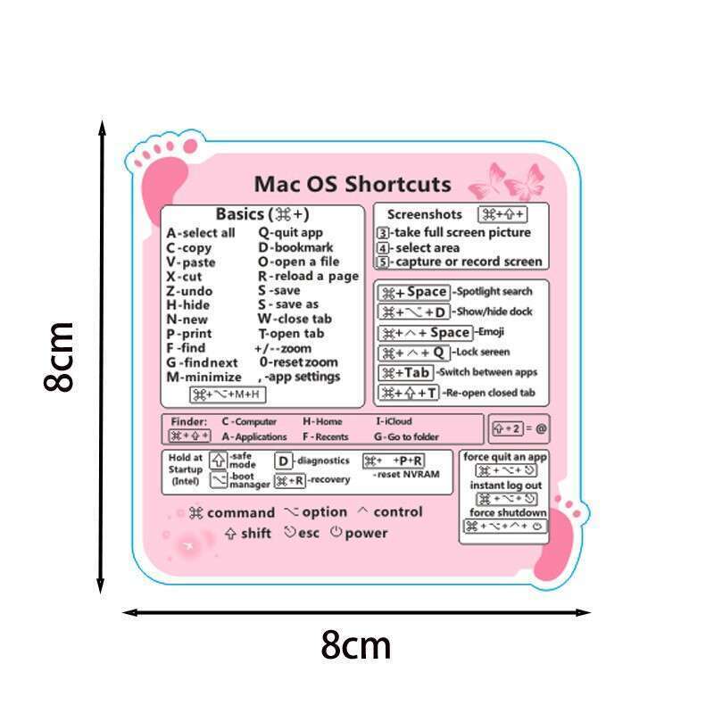OS SHORTCUTS Laptop Software Shortcut Stickers | Daraz.com.np