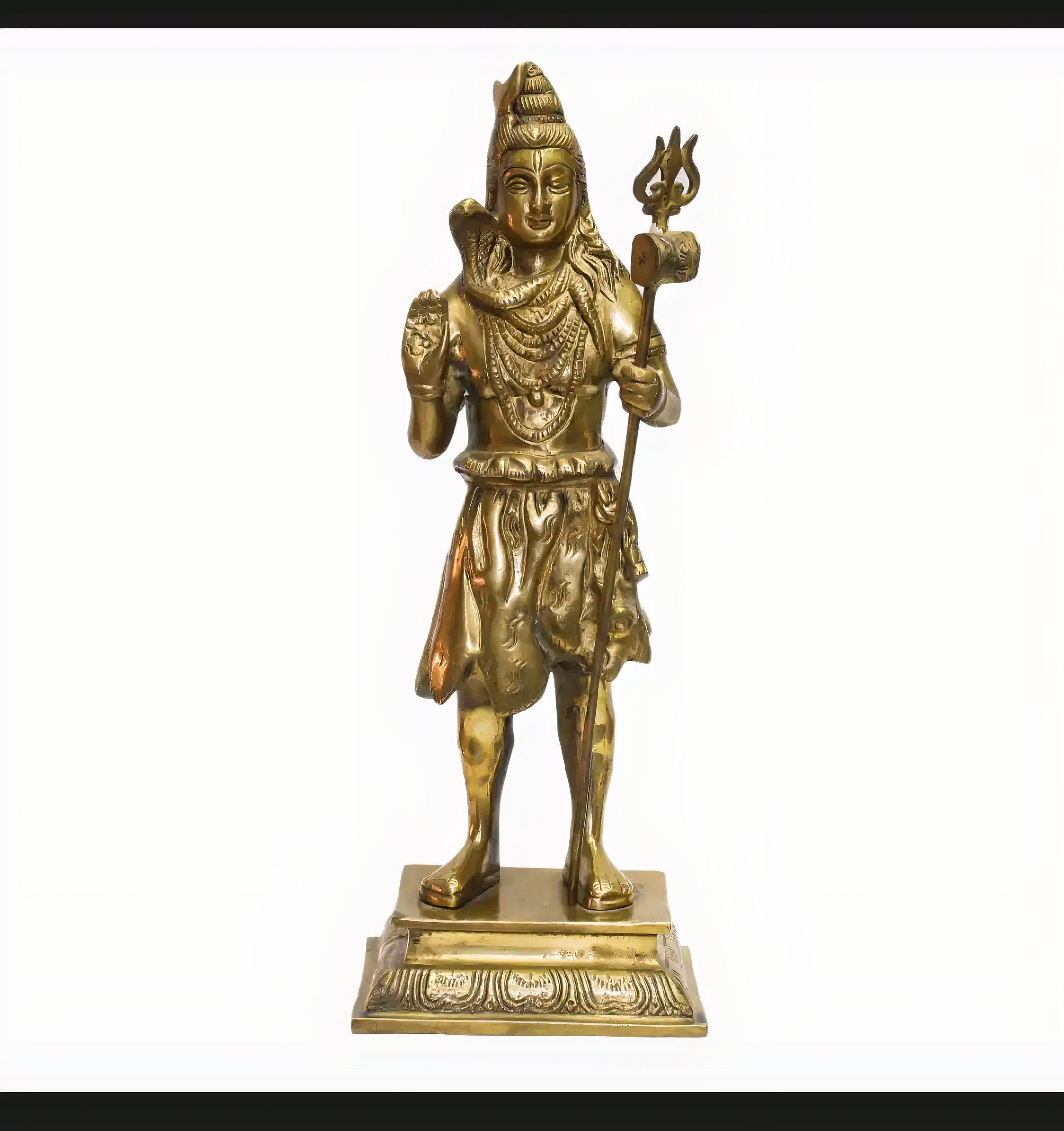 Golden Brass Standing Shiva Statue | Daraz.com.np