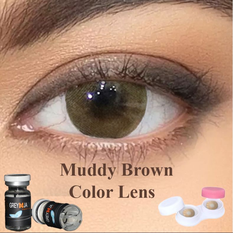 Muddy Brown color contact lens by GREYJACK | Daraz.com.np