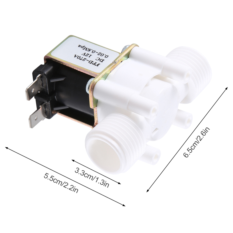 Dc12V C Normally Closed Water Solenoid Valve G1/2-Inch Plastic ...