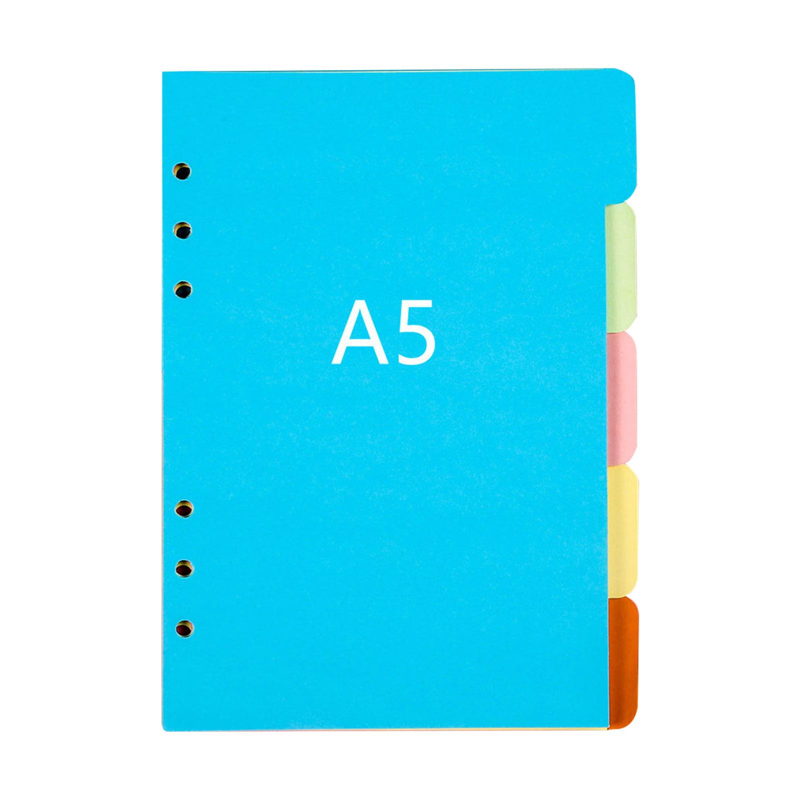 Penasfe Tabbed Binder Dividers 6-ring Binder Dividers with Writable ...