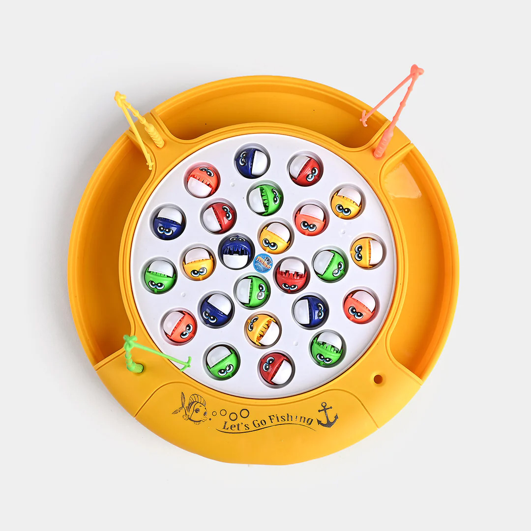 Electric Happy Fishing Game Playset Fun for Kids | 24 Fishes 3 Rods in ...