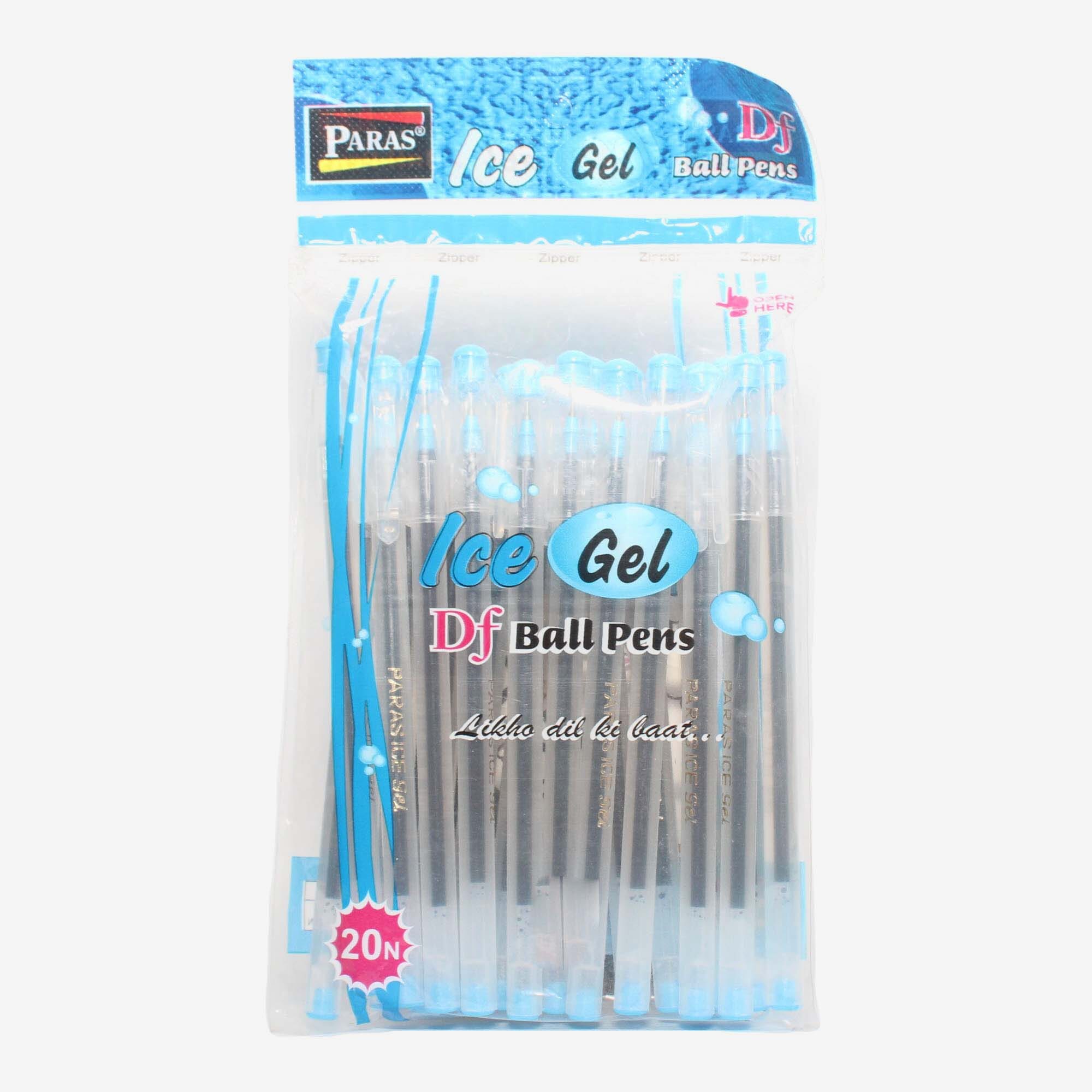 Paras Ice Gel Ball Blue Pen 20 Pcs | Daraz.com.np