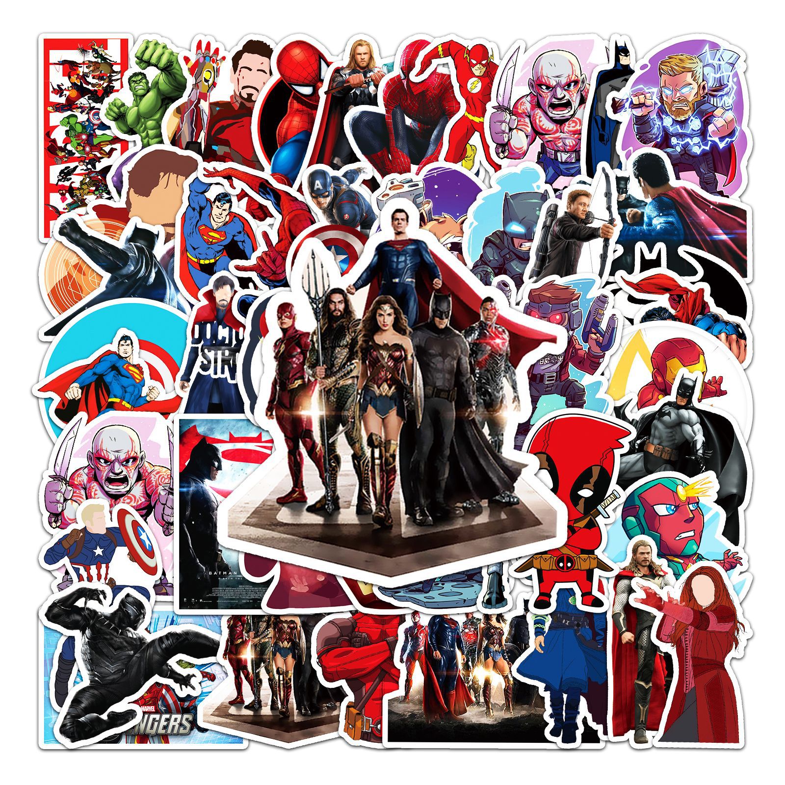 Artsy Home 25/50pcs Marvel Avengers Spiderman Stickers for Laptops and ...