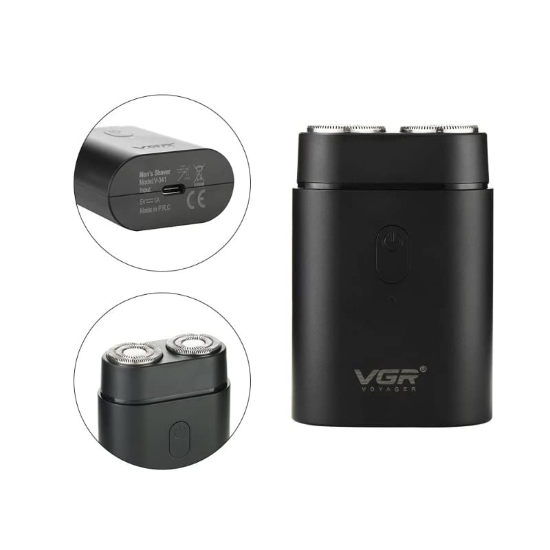 VGR V-341 Electric Shaver For Men Electric Razor Portable Waterproof Reciprocating Beard Trimmer ...