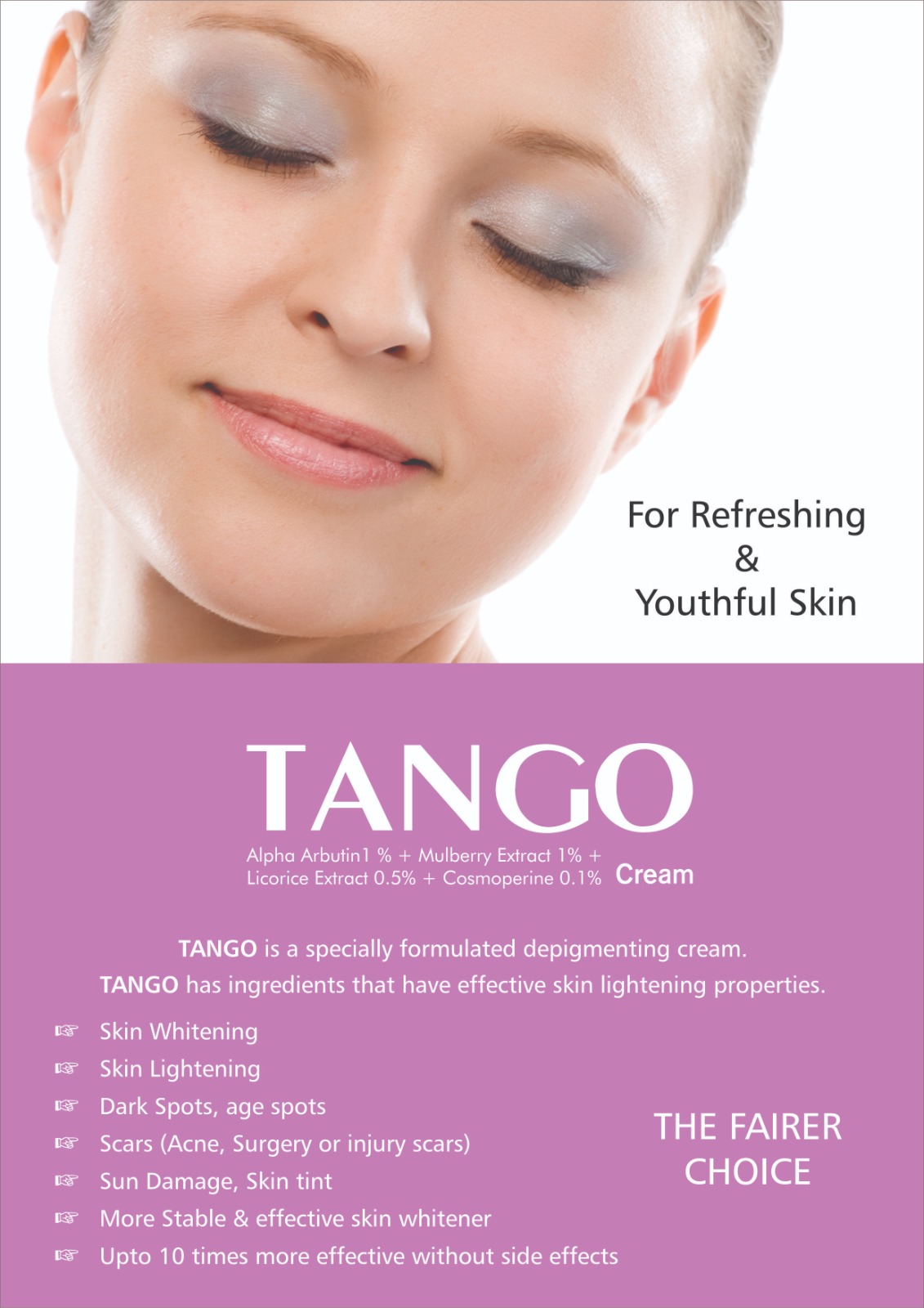 Oreva Derma Care Tango Cream Alpha Arbutin, Mulberry Extract, Licorice ...