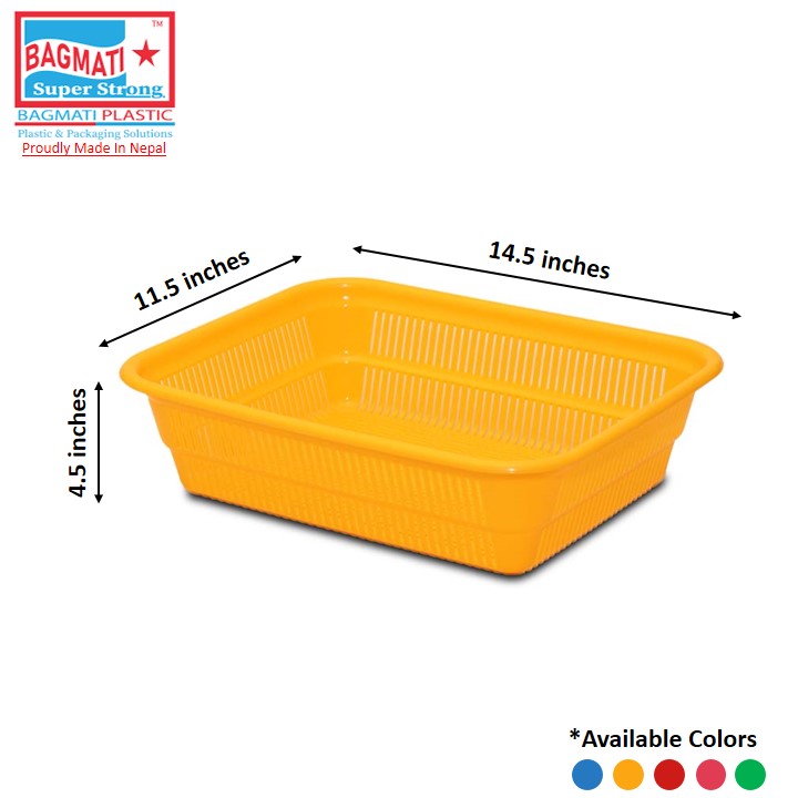 Bagmati Plastic Fruit & Vegetable Fancy Tray Basket – Large | Daraz.com.np