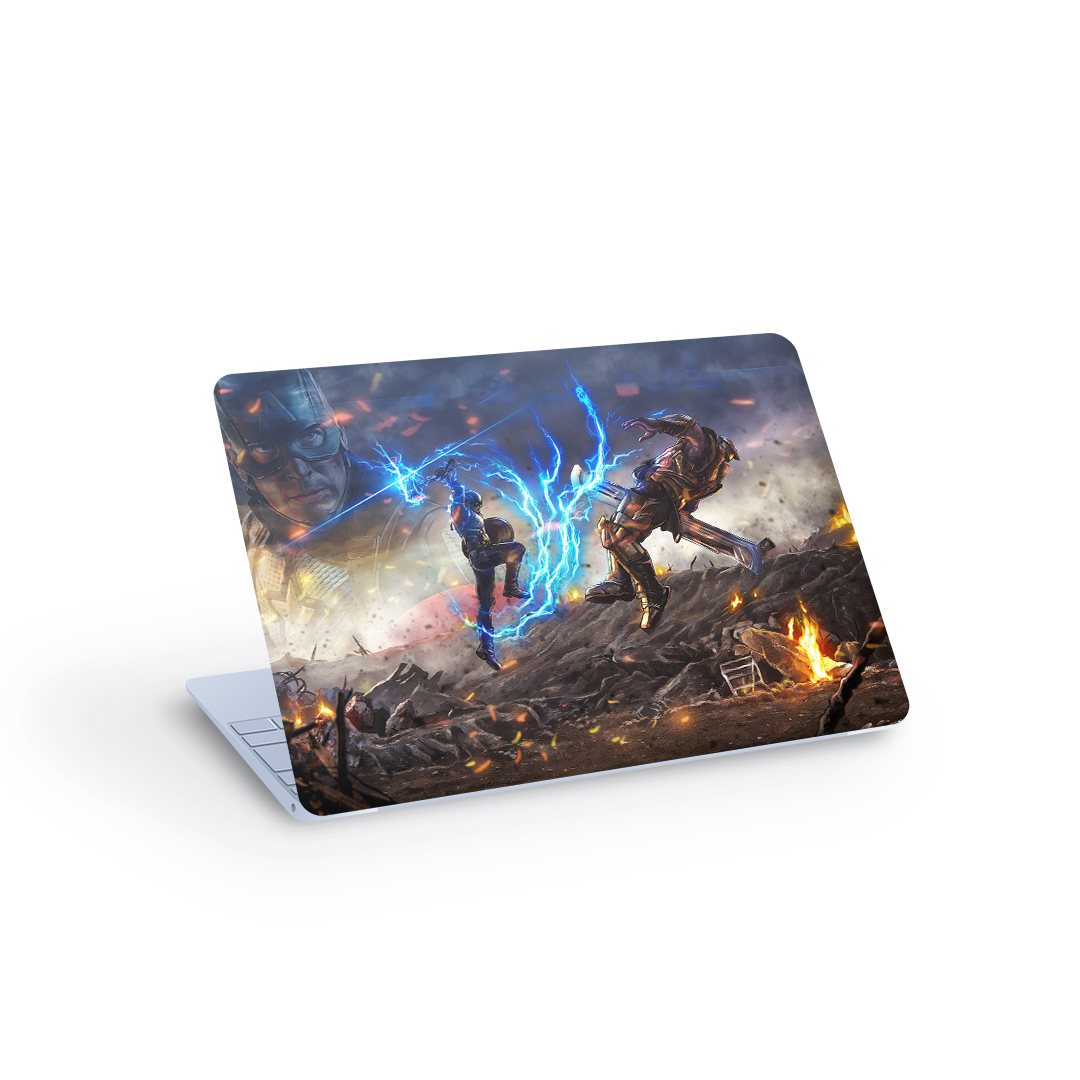 Laptop Back Sticker For Up to 15.6inch Laptop (Marvel Captain America ...