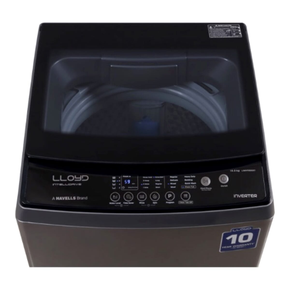 Havells Lloyd 10.5 Kg Fully Automatic Top Loading Washing Machine ...