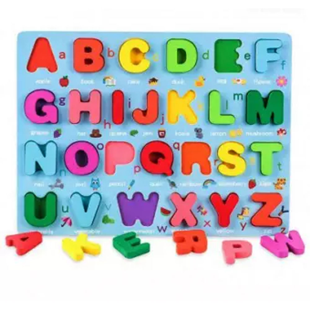 Wooden Puzzles for Toddlers Alphabet ABC Puzzle | Daraz.com.np