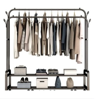Coat hanger Rack hall Shelves With Heavy Duty Full Body Iron steel ...