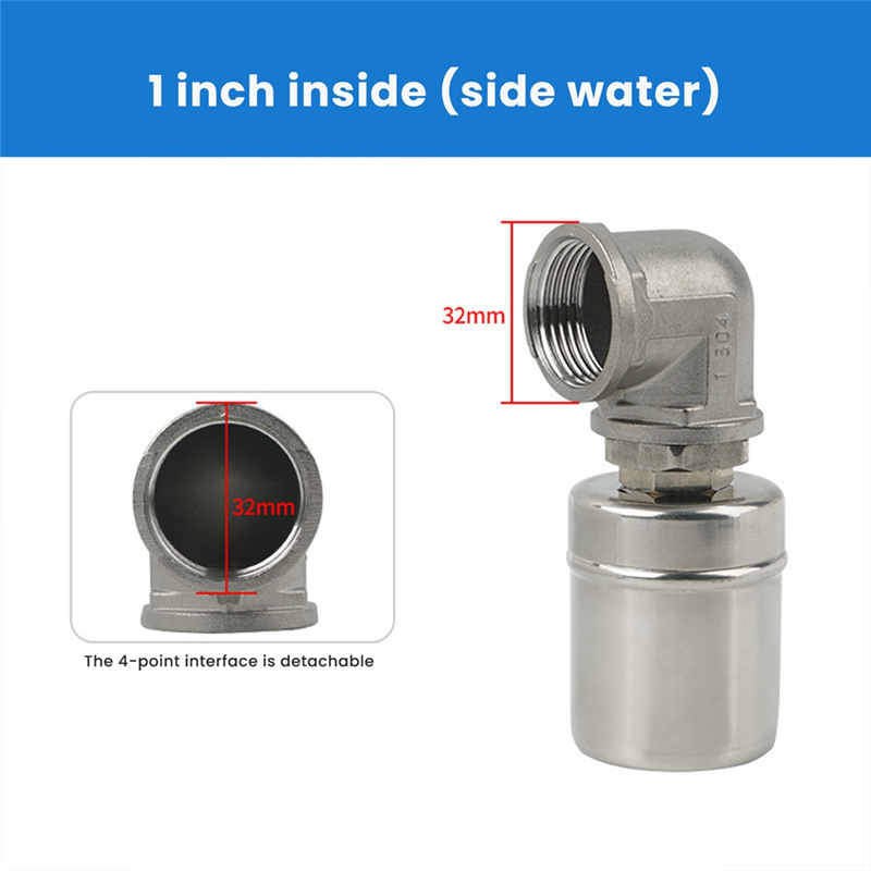 Float Valve Stainless Steel Water Tank Level Automatic Controller Level ...