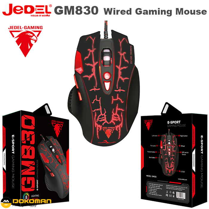 Jedel 8D GM830 USB Gaming Mouse, 8D LED Lighting Wired Mouse | Daraz.com.np