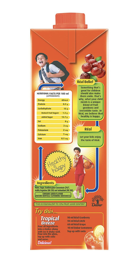 Real Fruit Power Cranberry 1 ltr | Daraz.com.np