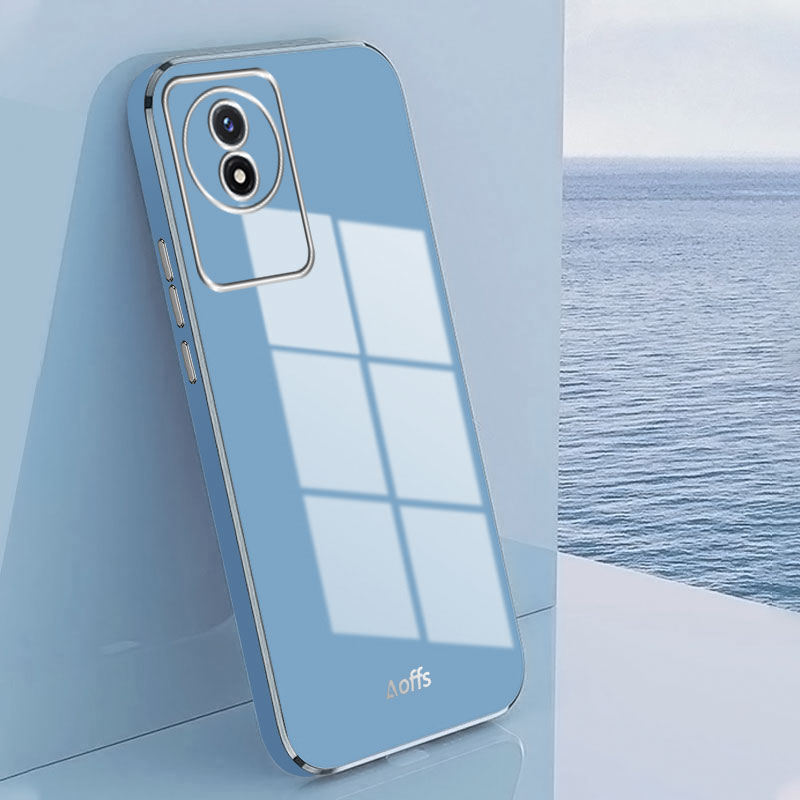 Vantime Case for vivo Y02 Y02T Soft Electroplated Glossy Back Ultra ...