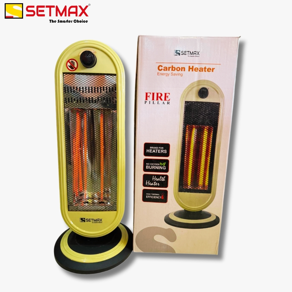 Setmax 2 Rod Carbon Heater | Fire Pillar | 1200 W | Oscillation | Daraz ...