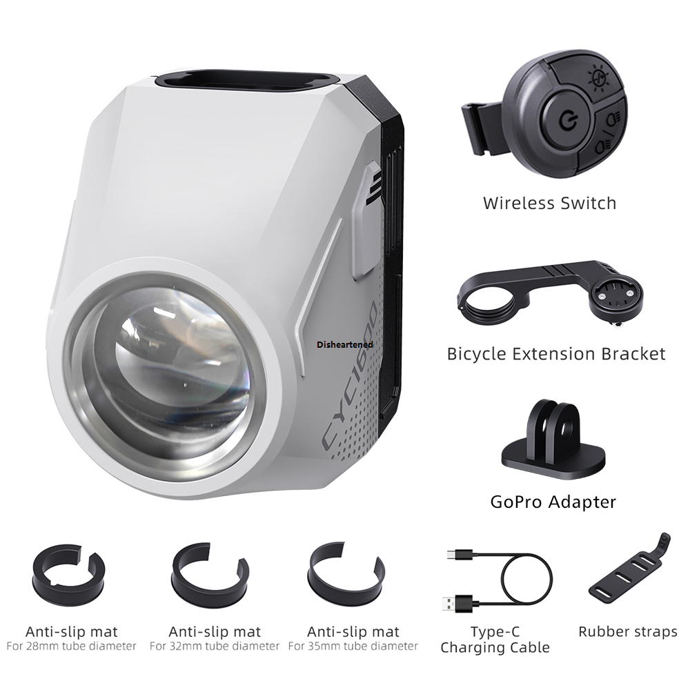 Bright Headlight Remote Control GoPro Headlight Bicycle Suspension ...