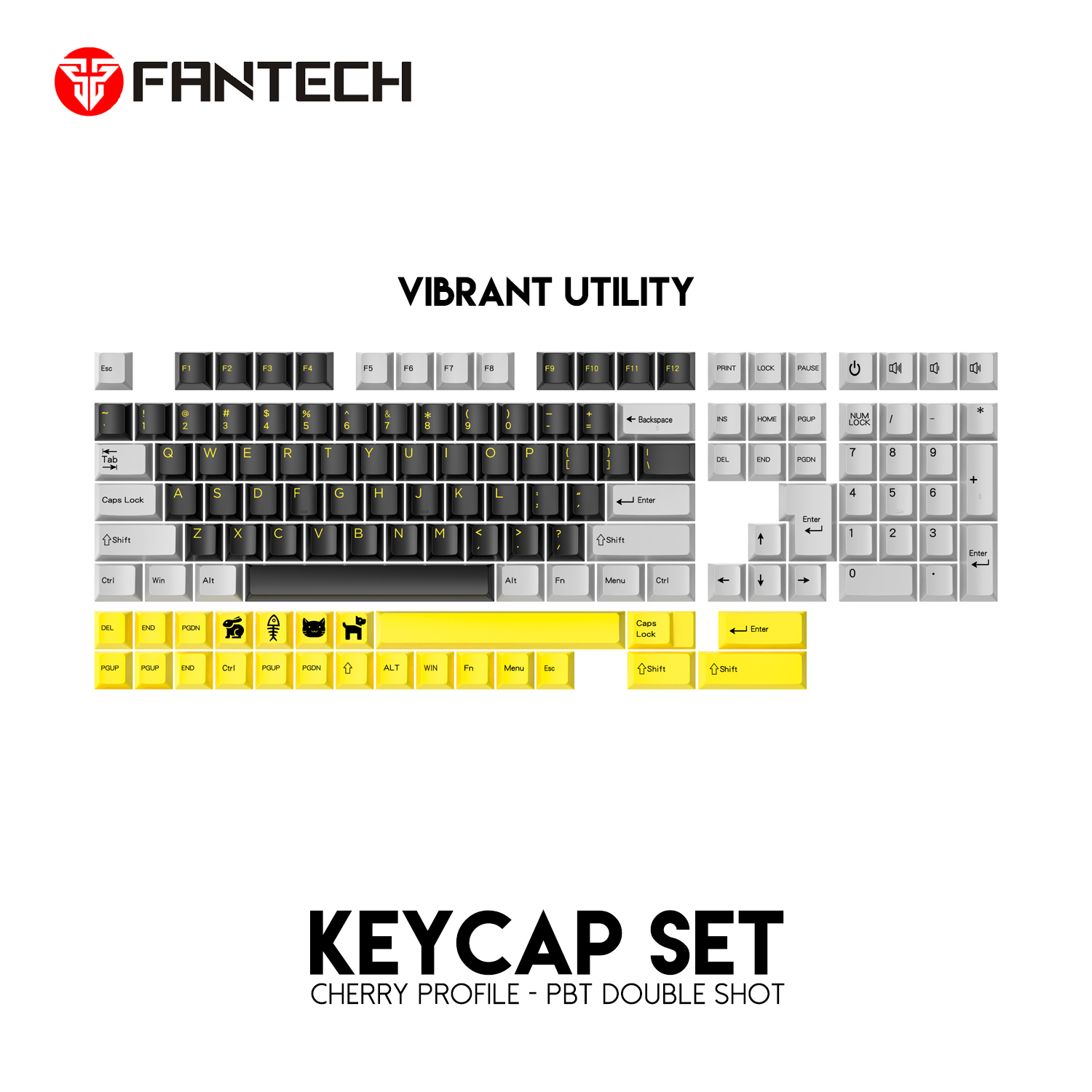 Fantech Keycaps SET PBT Dual-Shot Vibrant Utility ACK01 | Daraz.com.np