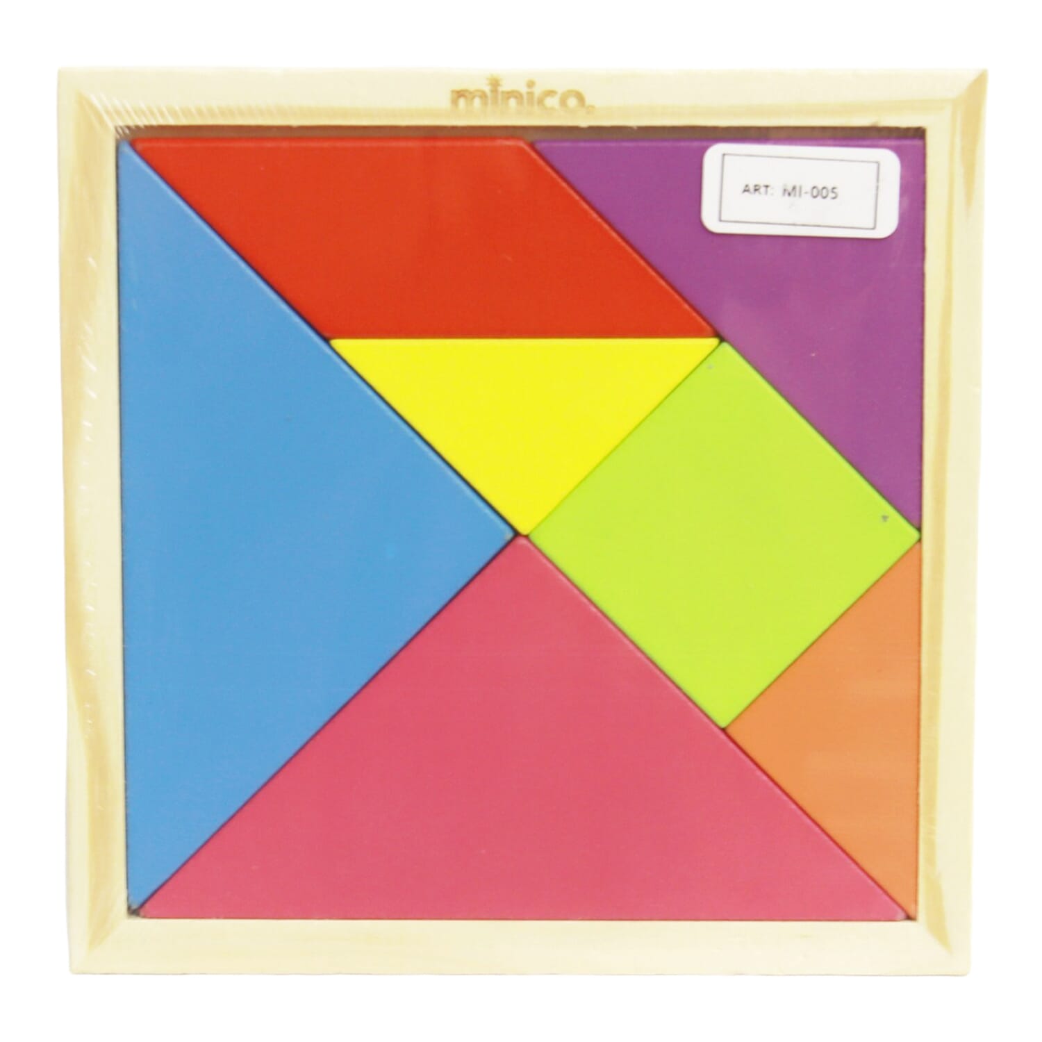 Traditional Brainstorming Colorful Wooden Tangram Game, Early Learning ...
