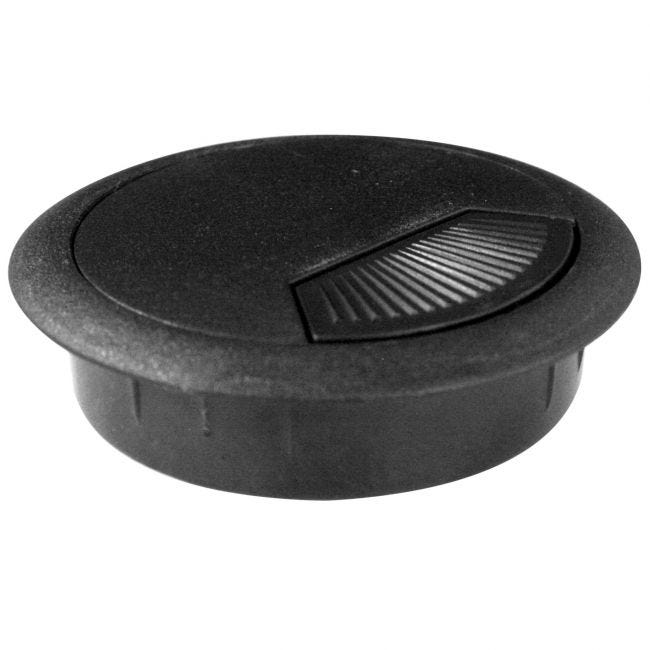 Wall / Desk Grommet For Cable Management 60mm Black Cable Manager ...