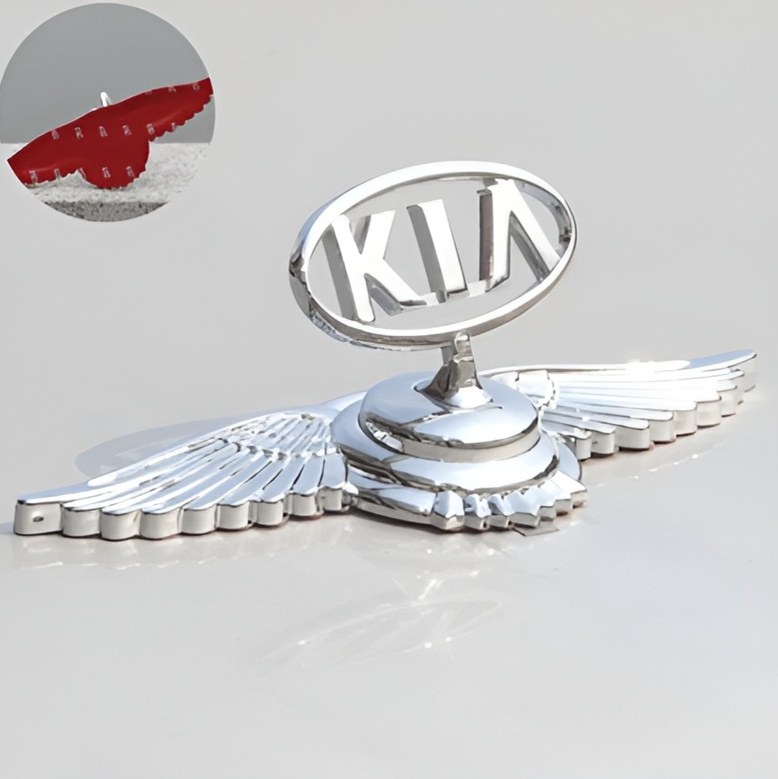 Kia Bonnet Logo With Wings For All Kia Cars | Daraz.com.np