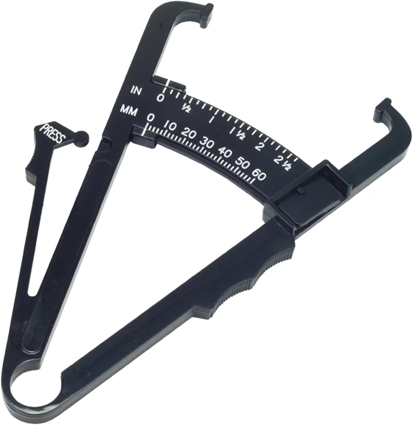 Body Fat Caliper, 60mm / 2.4-inch Fat Measure Clipper, Combo with Body ...