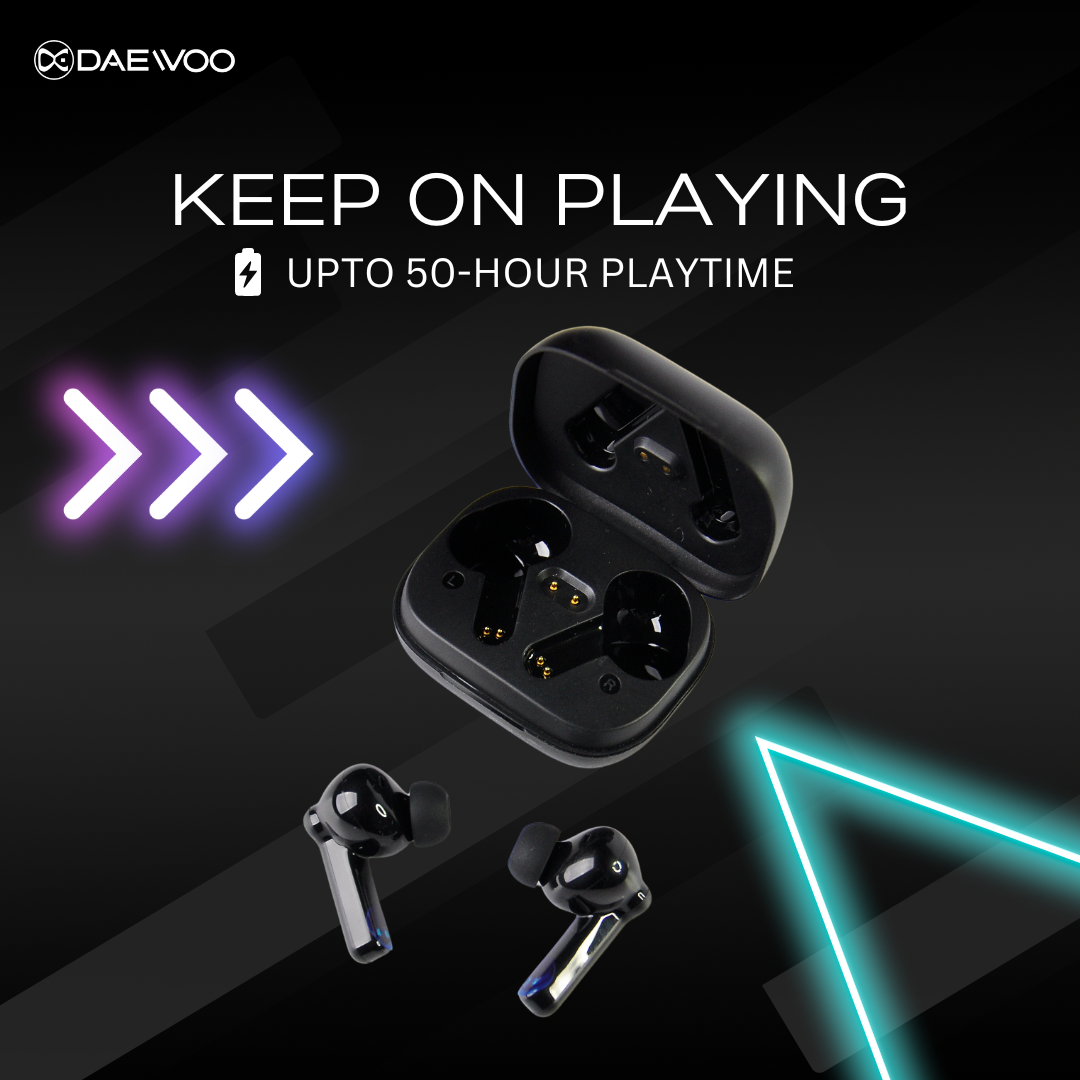 Daewoo Thrill 102 Earbuds | 50Hr Playtime | Bluetooth 5.3 | High Bass ...
