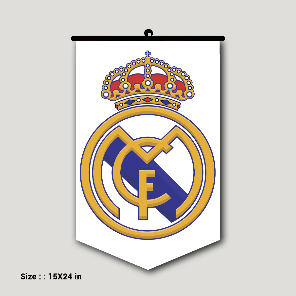 Real Madrid Hanging Silk Wall Decoration Gift for Football Fans | Daraz ...