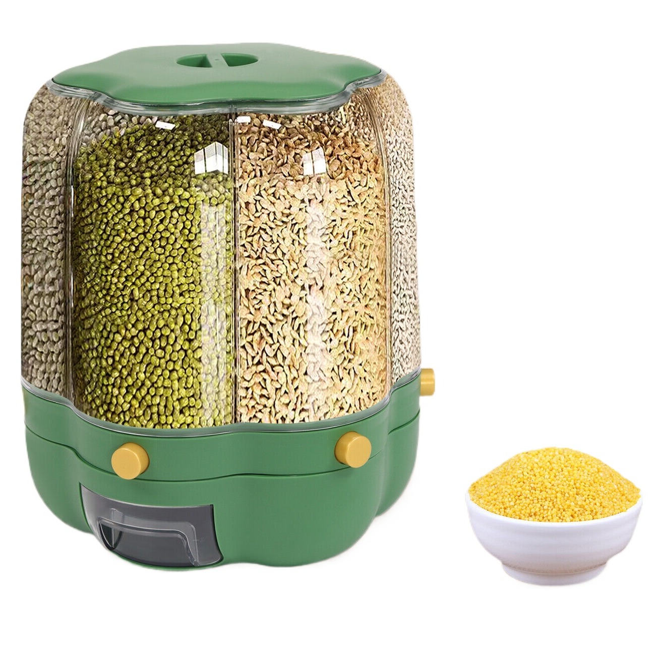 Automatic Plastic 360 Degree Rotation Cereal Dry Food Rice Grain ...