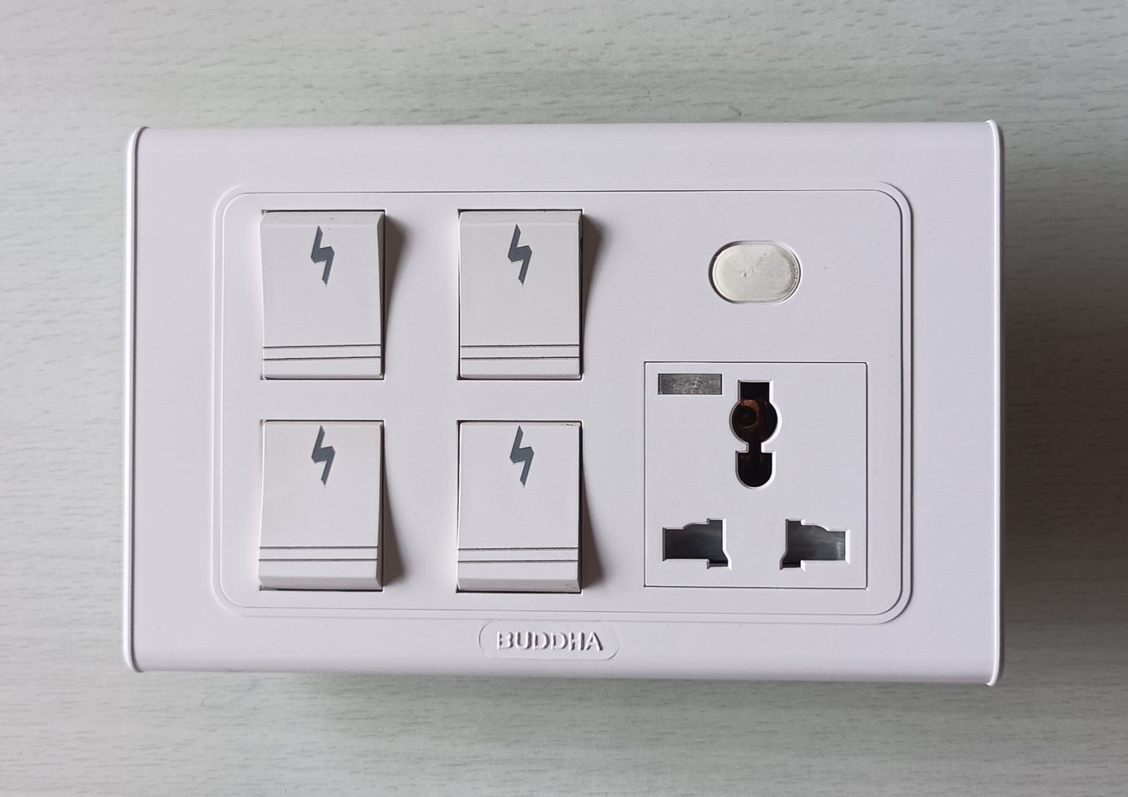 4 Gang Switch With Socket + Indicator Premium Switches | Daraz.com.np