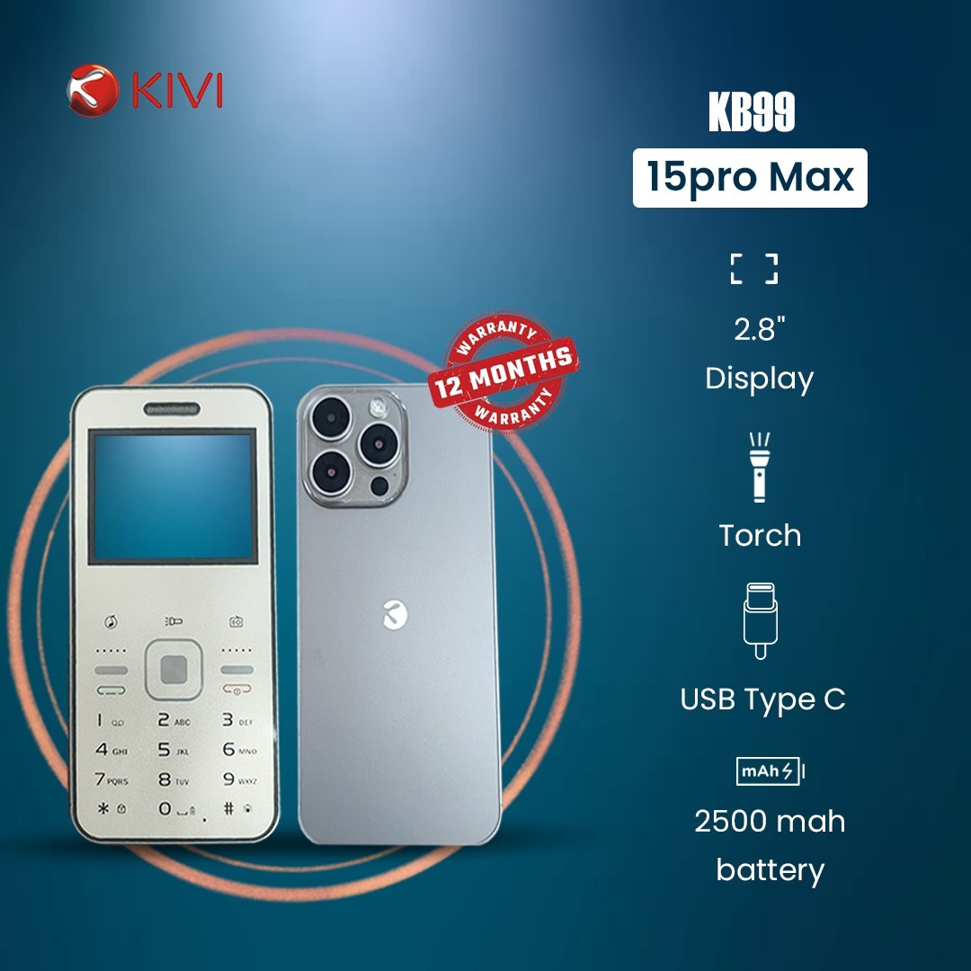 Kivi Mobile 15 Pro Max Kb 99 Feature Phone | 2.8 Inch Big Screen | 2500 Mah Battery | Type C ...