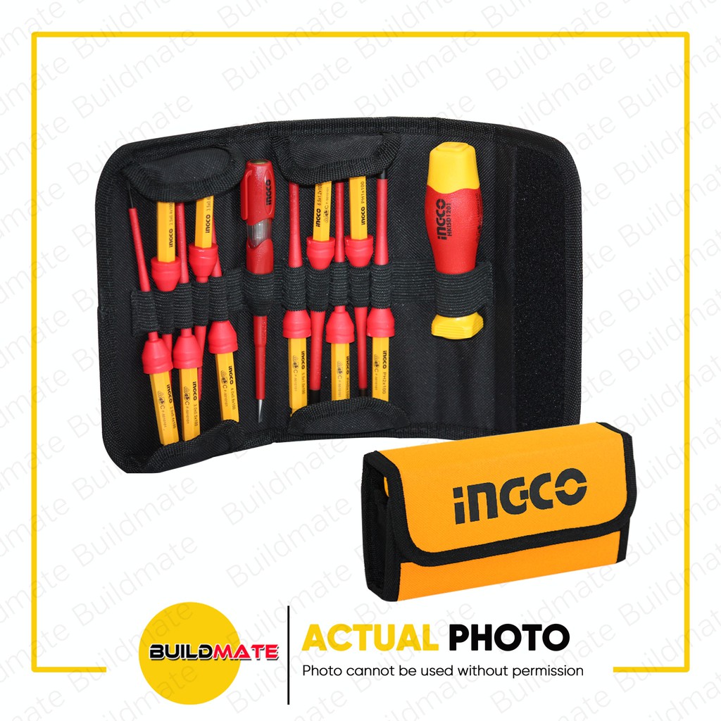 ingco 12 PCS Interchangeable Insulated Screwdriver Set 1000V | Daraz.com.np