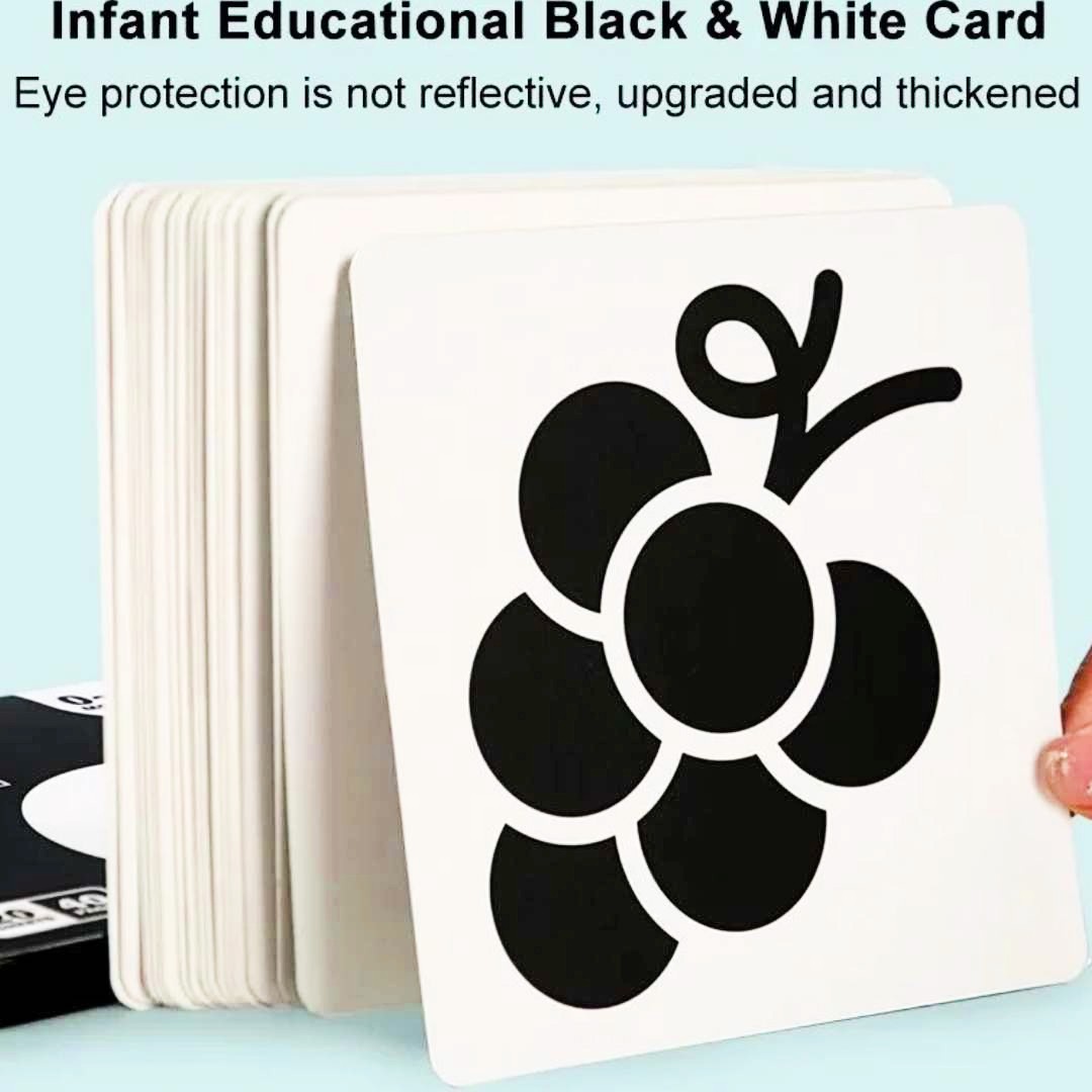 Black and White Contrast Card For Children | Daraz.com.np