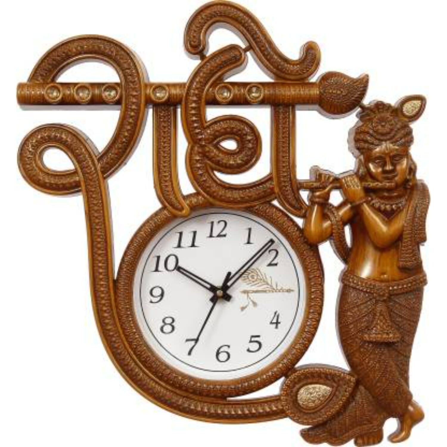 Analog 38 Cm X 35.5 Cm Radhe Krishna Wall Clock | Daraz.com.np