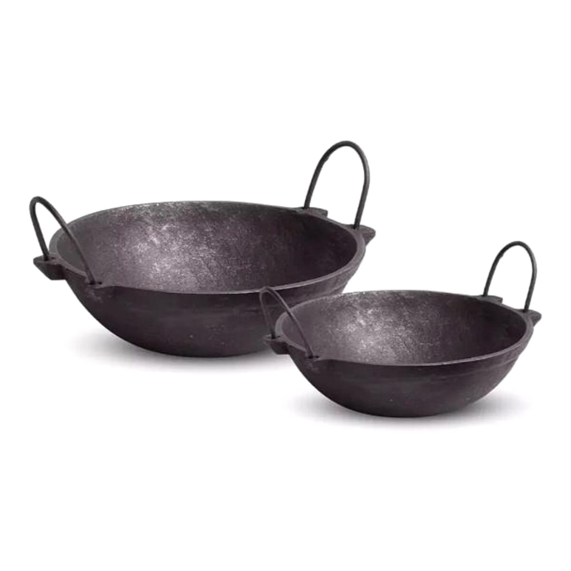 Cast Iron Nepali Traditional Kadhai Thick 12 Inches | Cooking Pot ...