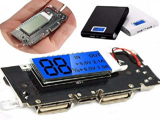 Power Bank Module with Digital Display Dual USB 5V 1A And 2.1A Charging ...