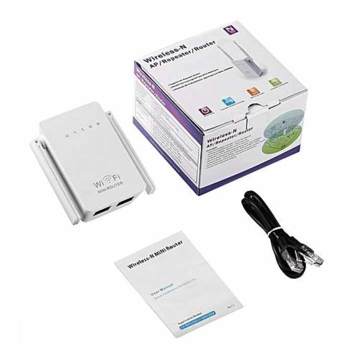 Generic White WiFi Range Extender 300Mbps Wireless-N AP/Repeater/Router ...