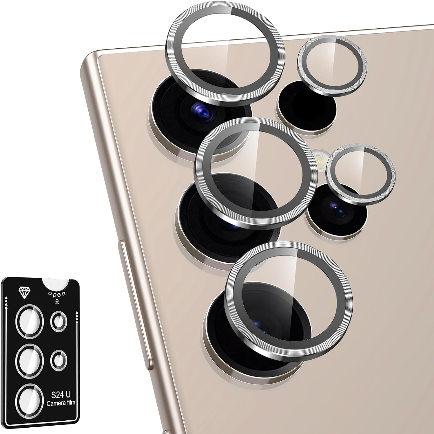 ANANK Lens Guard for Samsung Galaxy S24 Ultra Camera Lens Protector S24 ...