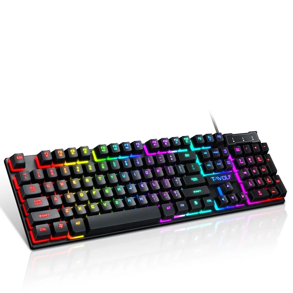 TWOLF T20 RGB LED Backlight USB Gaming Keyboard | Daraz.com.np