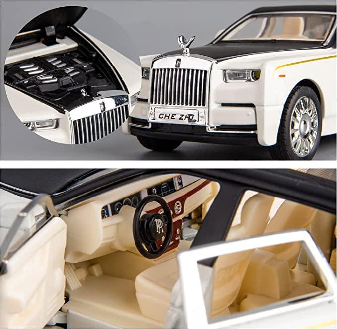 Rolls Royce Phantom Alloy Metal Pull Back Car Scale Model Openable ...
