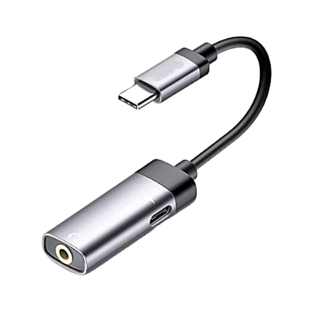 Headphone Splitter Type C to 3.5mm Jack Adapter 2 in 1 Charger ...