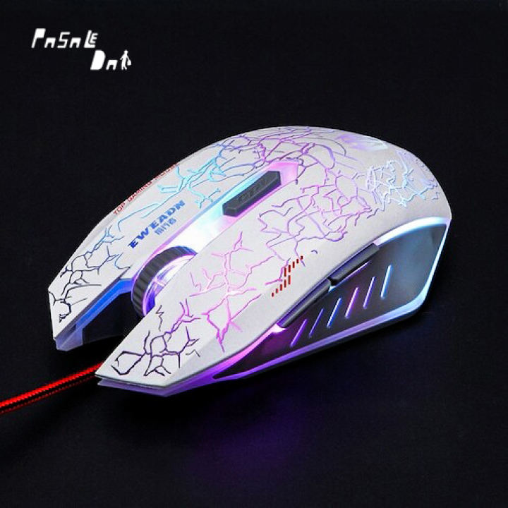 EWEADN V3 6D Professional 6 Buttons 3200CPI with 2400DPI Gaming Sensor Pro Mechanical Gaming ...