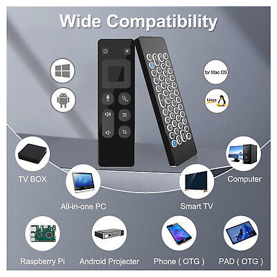 T9 Backlight Air Mouse Smart Remote Control 2.4G Wireless Keyboard For ...