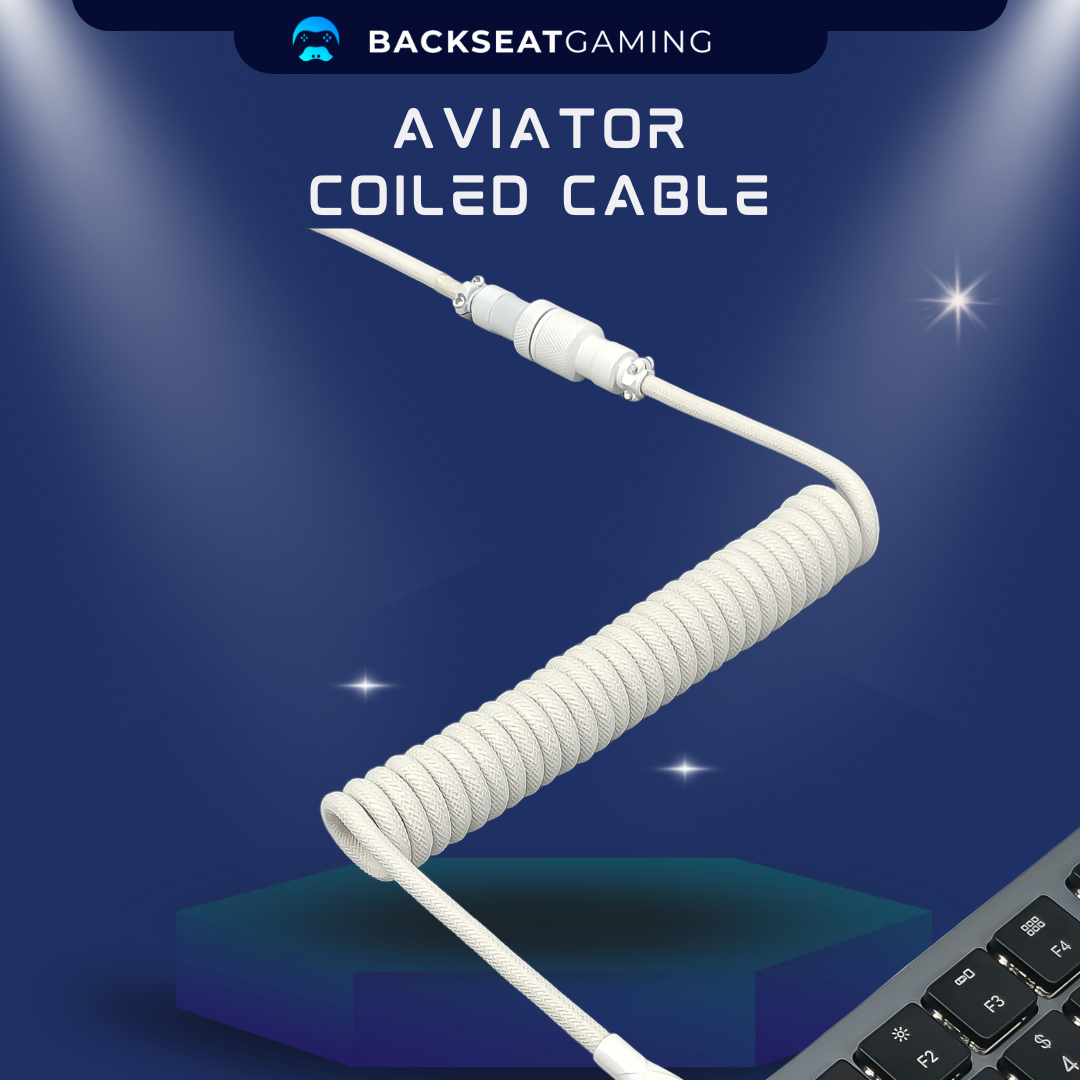 Aviator Coiled Cables for Mechanical Keyboards – Type C to 5pin GX16 ...