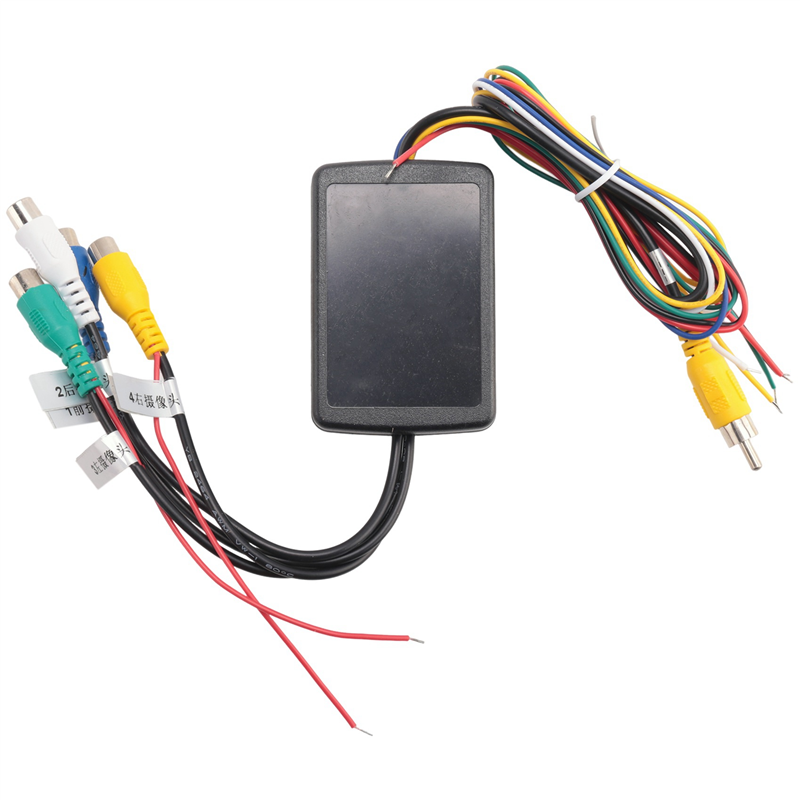 4 Cameras in 1 Video Control Image Combiner Channel Converter Box ...