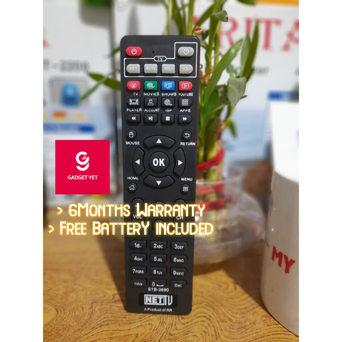 Net TV Remote With 6 Months Warranty With Battery | Daraz.com.np