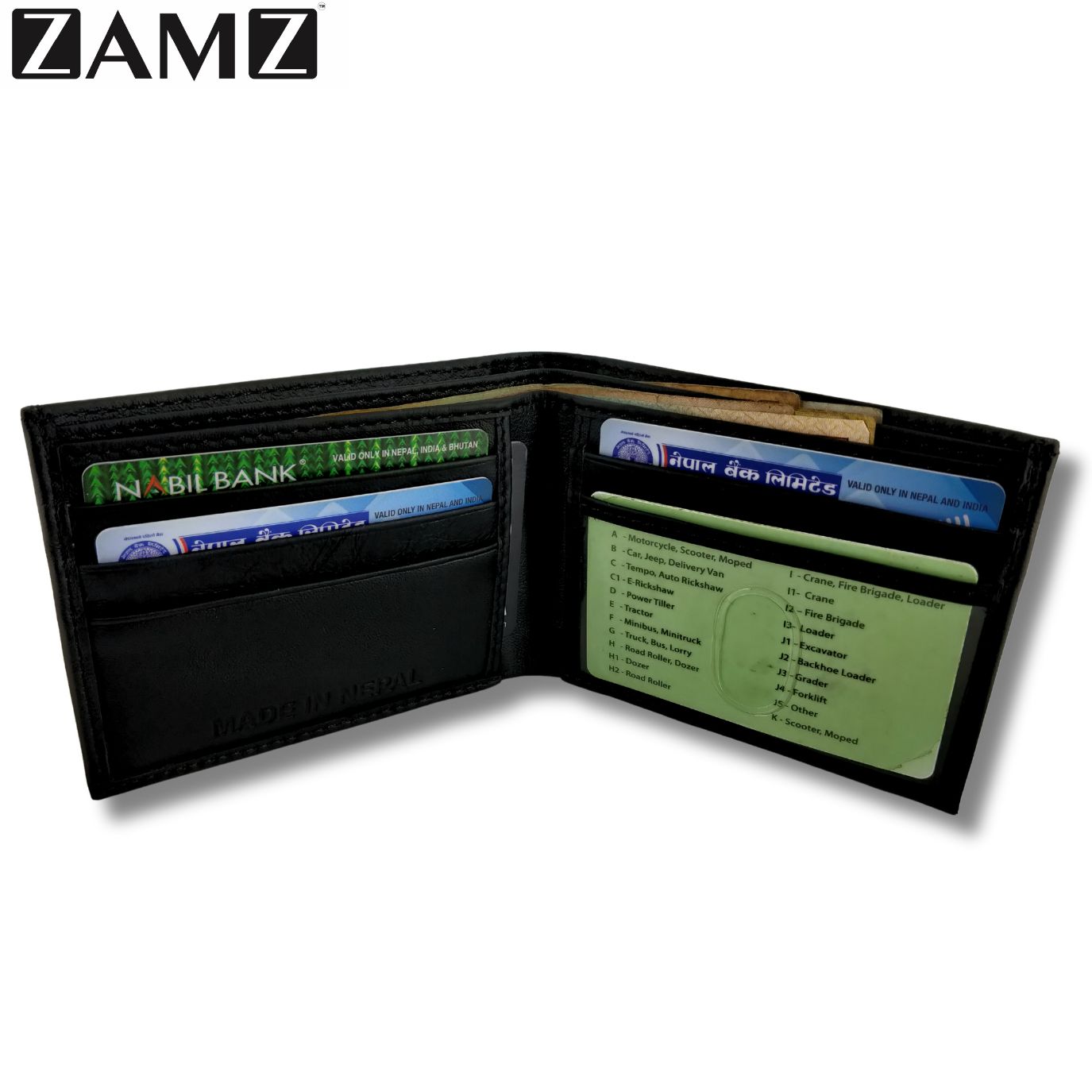 Zamz Genuine 100% Slim Leather Wallet For Men | Daraz.com.np