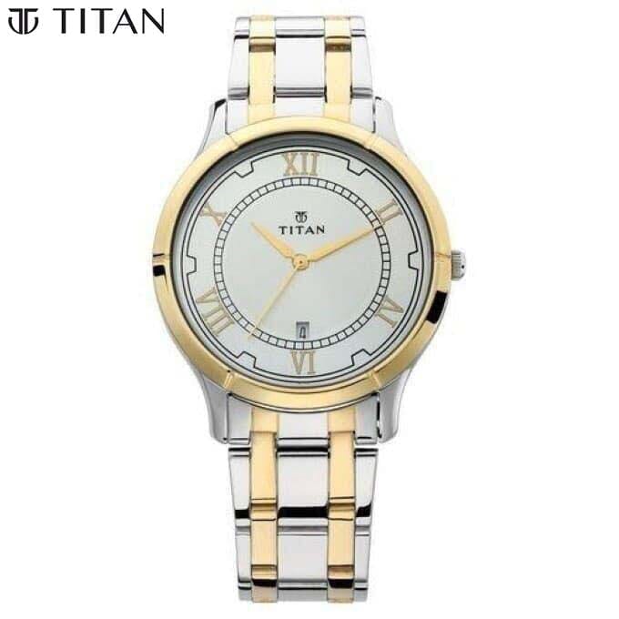 Titan Karishma Silver Dial Analog Watch For Men- 1775Bm01 | Daraz.com.np