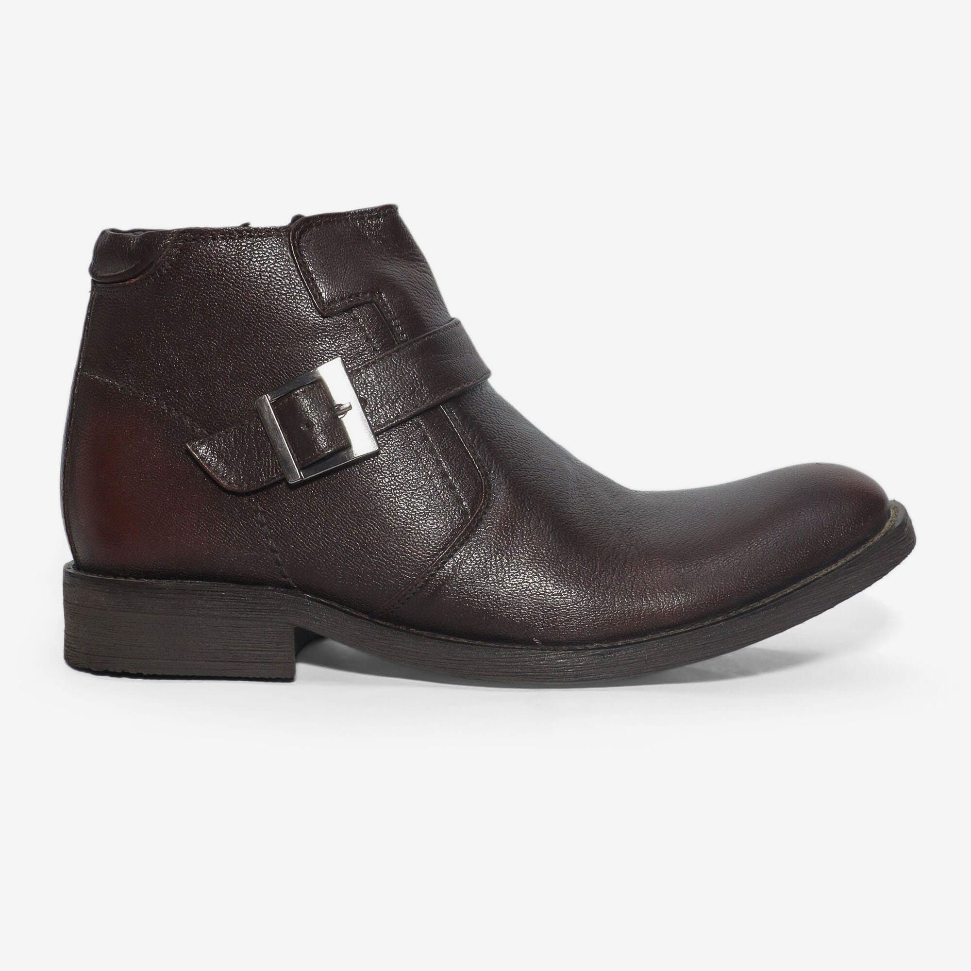 Dark Tan Color Leather Chelsea Boot For Men | Daraz.com.np